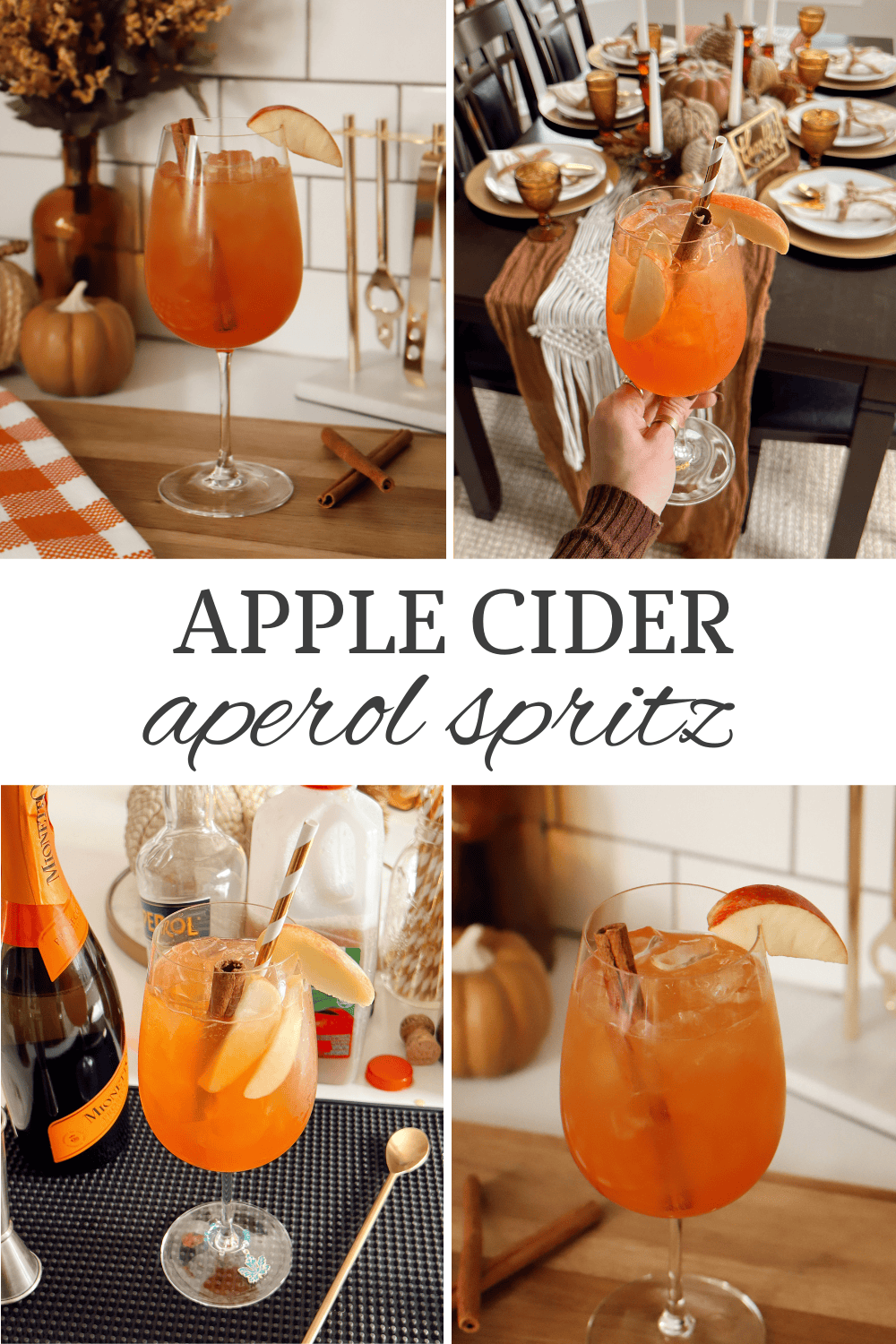 Apple Cider Aperol Spritzes is a Timeless Italian Aperitif