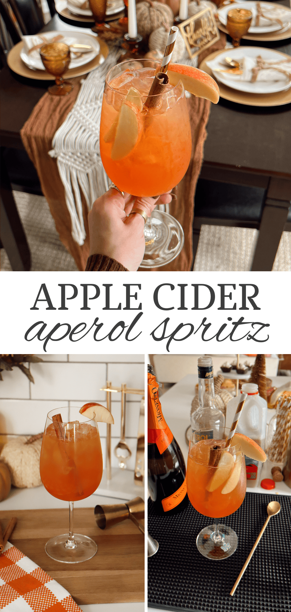 Apple Cider Aperol Spritzes is a Timeless Italian Aperitif