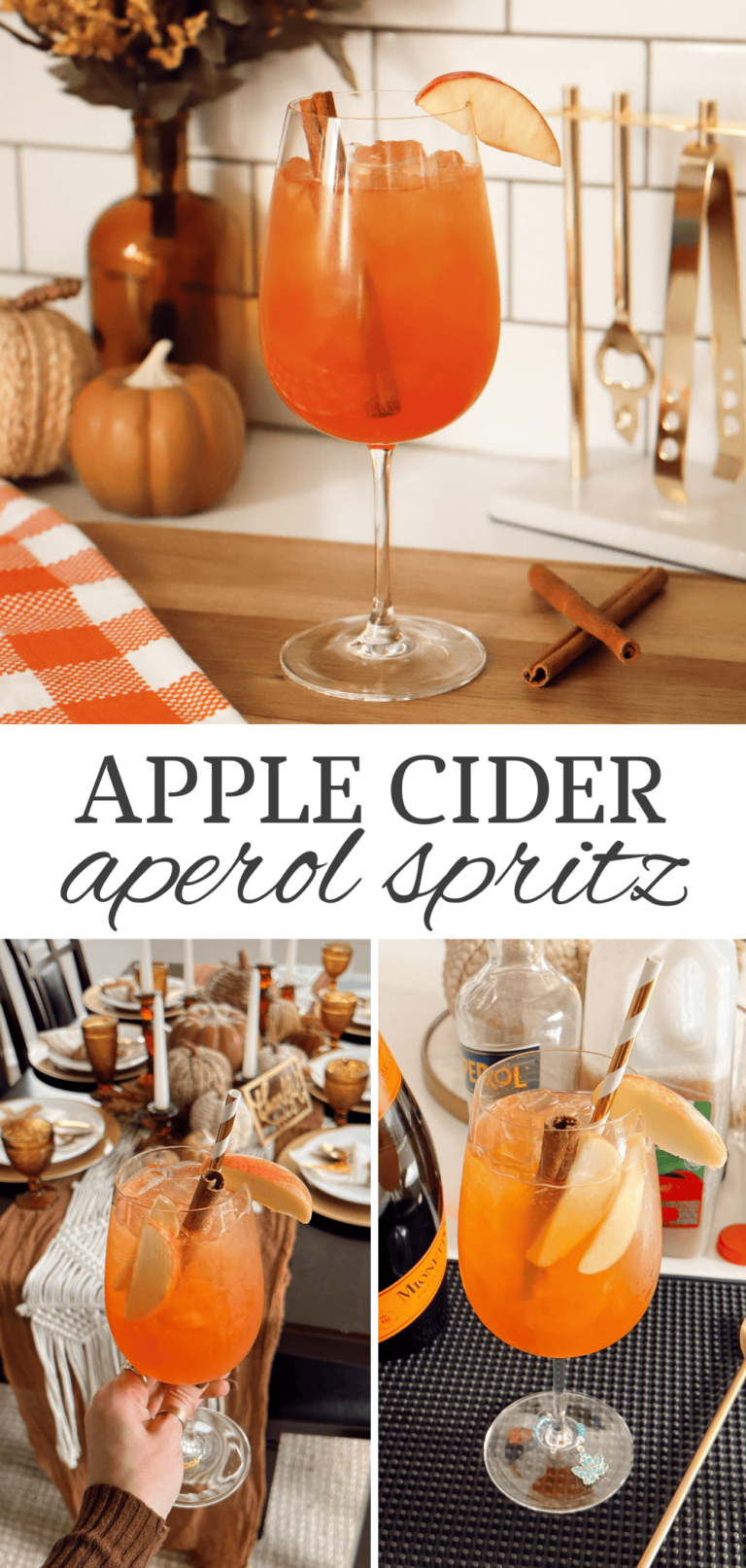 Apple Cider Aperol Spritzes is a Timeless Italian Aperitif